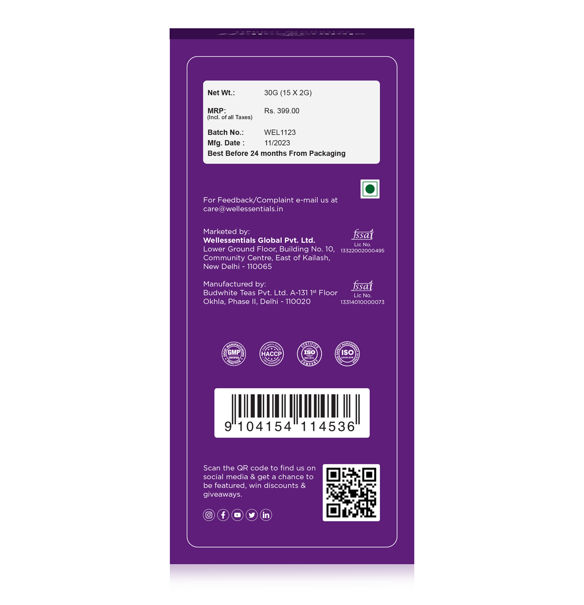 CALM & SLEEP HERBAL TEA – Wellessentials